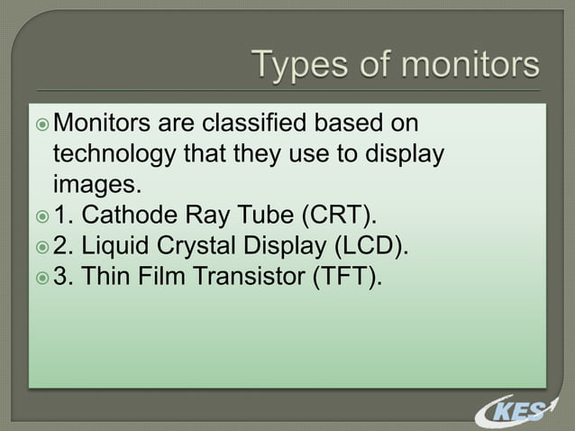 Monitors | PPTX | Eye and Vision Conditions | Diseases and Conditions