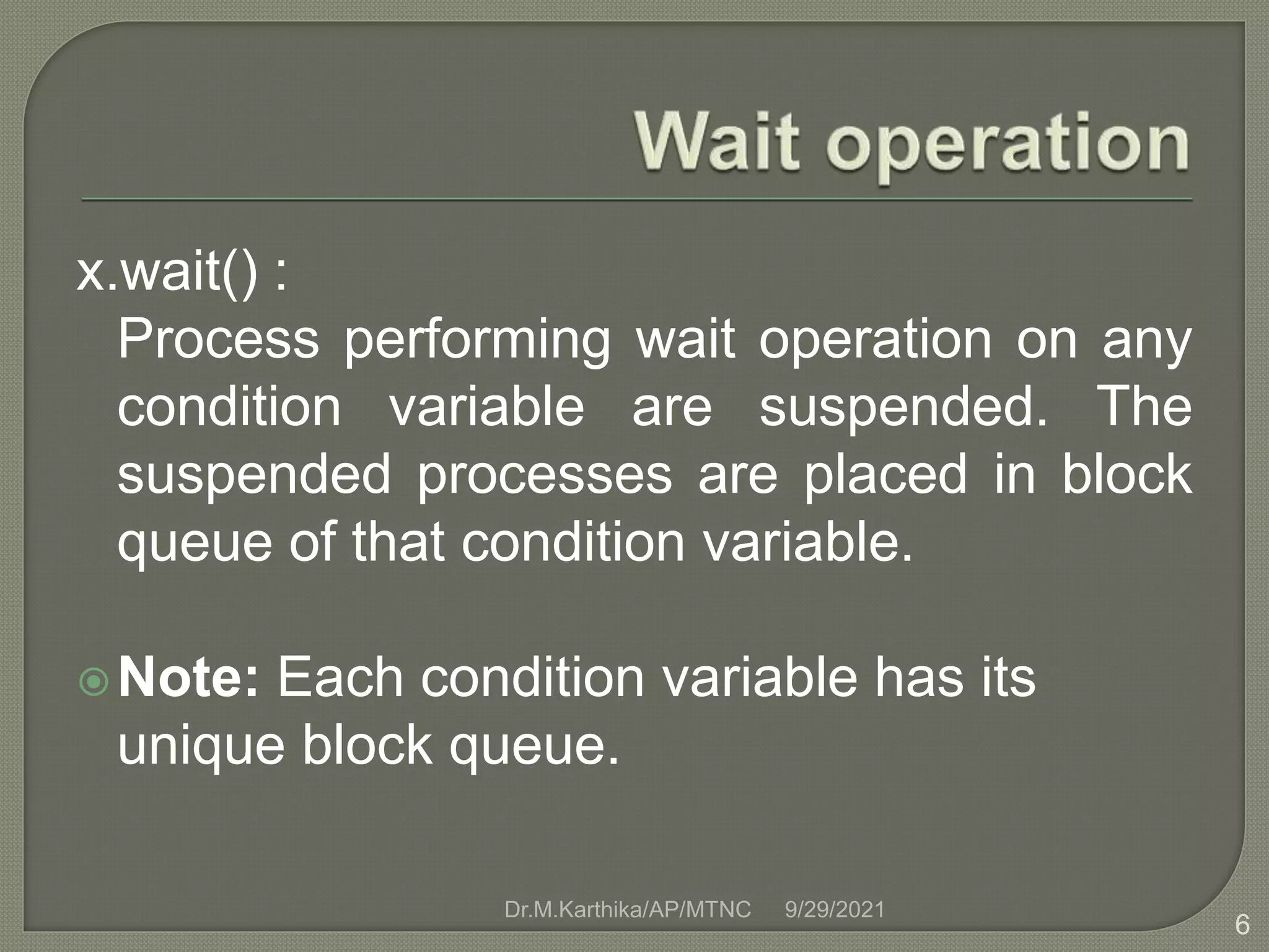 Process Synchronization - Monitors | PPTX