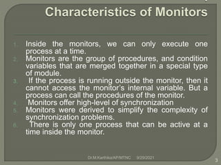 Process Synchronization - Monitors | PPTX