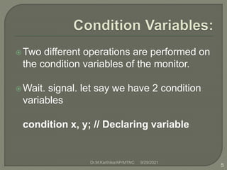 Process Synchronization - Monitors | PPTX