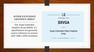 Types of Monitors and their functions and ap | PPTX