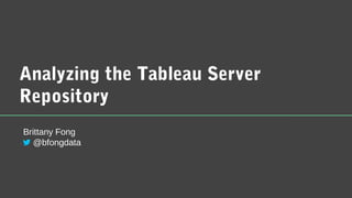 Monitor tableau server for reference | PPT