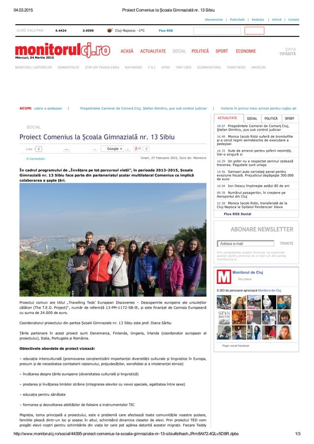 Monitorul de Cluj | PDF