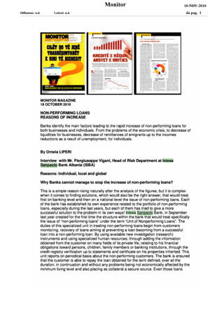 Monitor 18 Ottobre 2010 | PDF