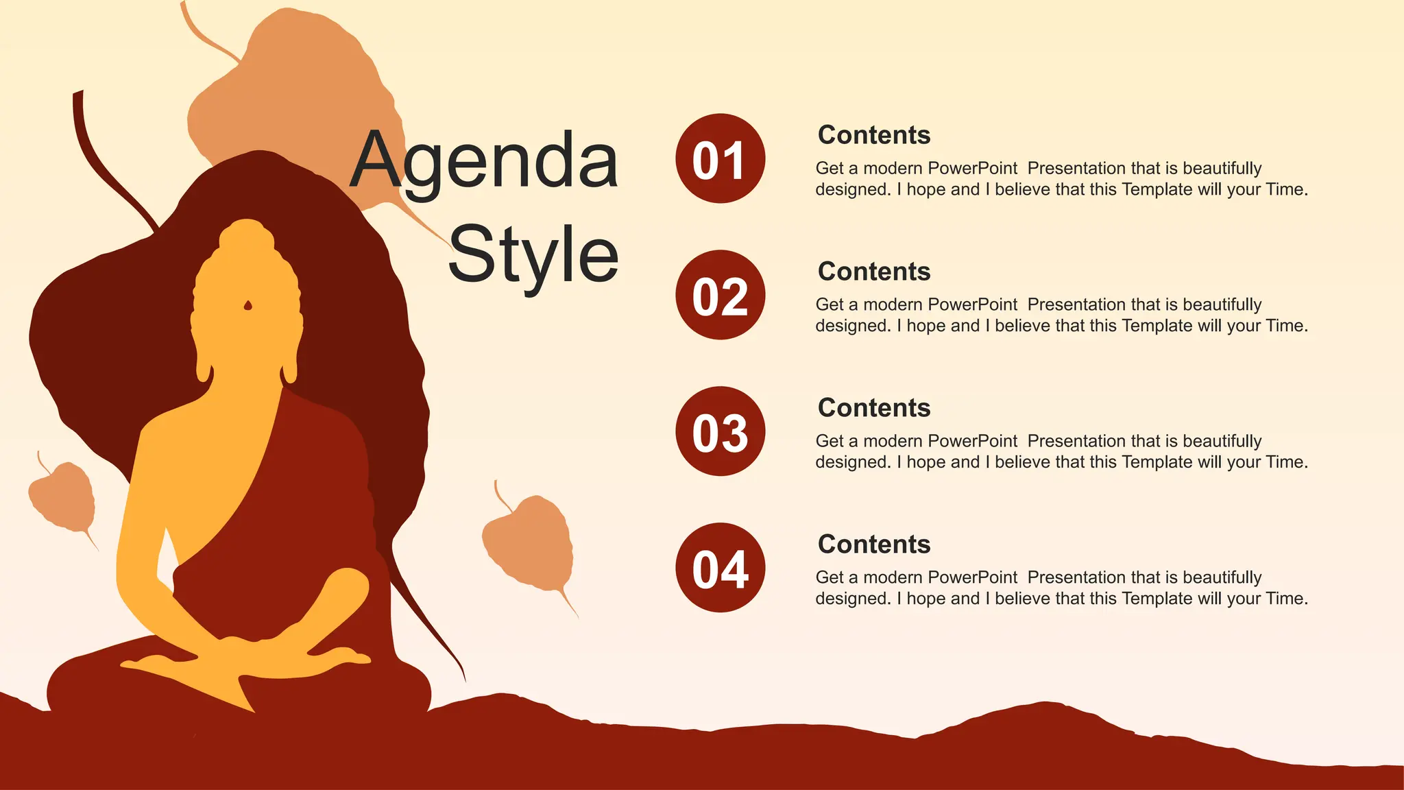 Monk Buddhism Meditation PowerPoint Templates.pptx