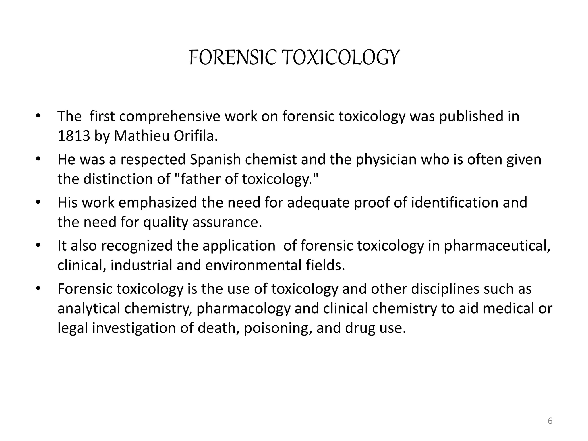 poison and forensic importance | PPTX