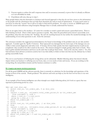 The Oracle Advisors from a Different Perspective | PDF | Databases | Computer Software and ...