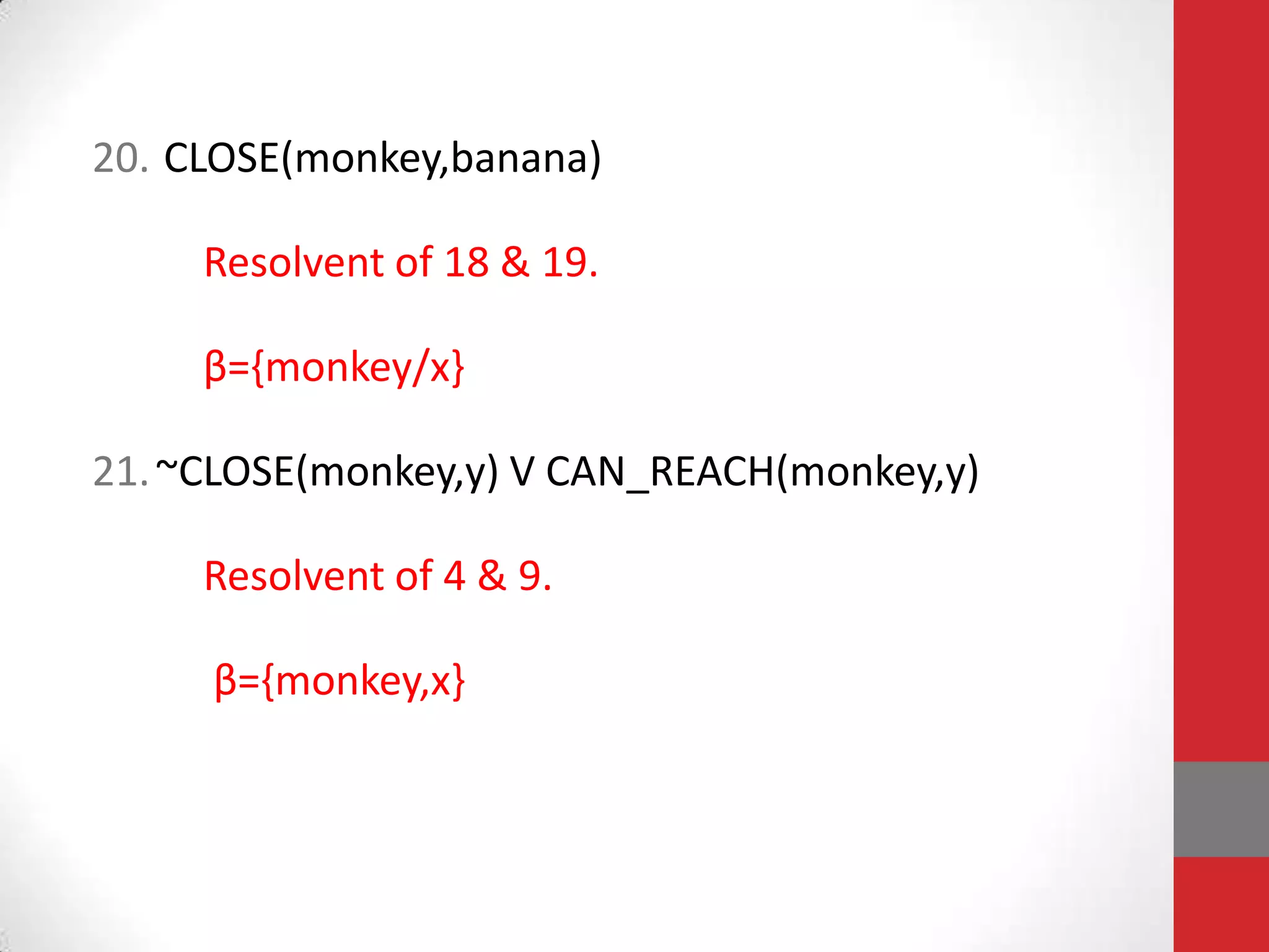 Monkey & banana problem in AI | PPTX