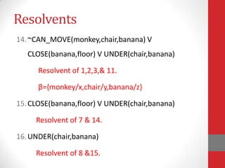Monkey & banana problem in AI | PPTX