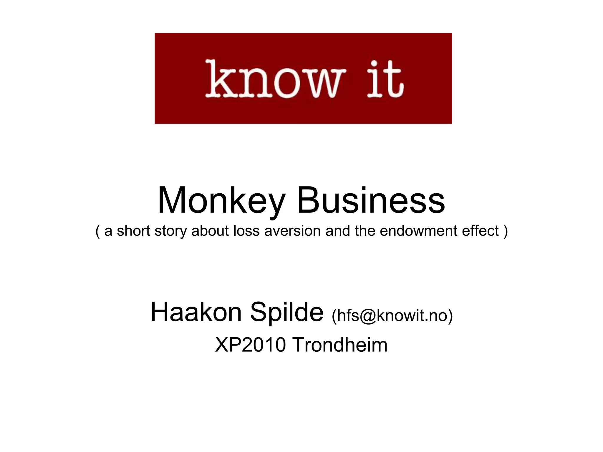 Monkey Business | PPTX