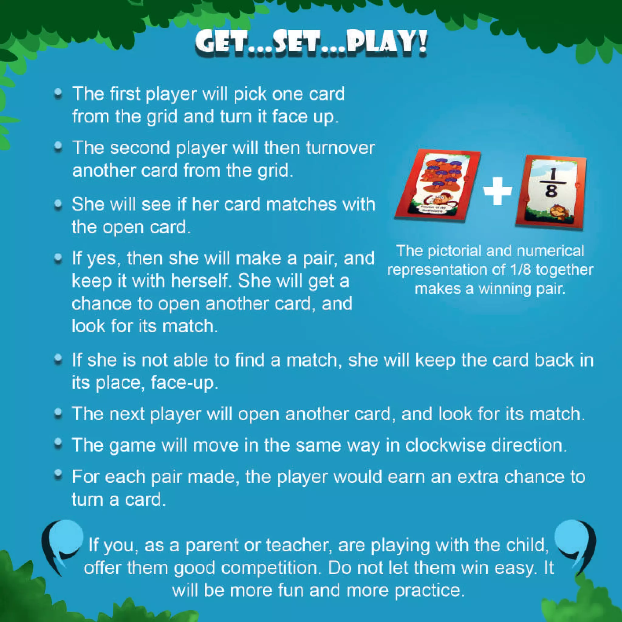 Fractions Card Game - Monkey Fractions. 8 times more math practice | PDF