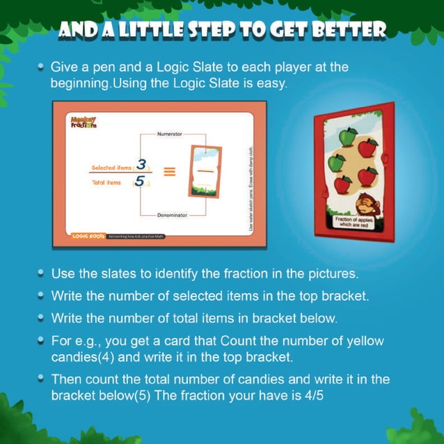 Fractions Card Game - Monkey Fractions. 8 times more math practice | PDF