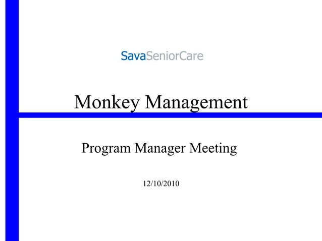 Monkey Management | PPT | Business | Business and Finance