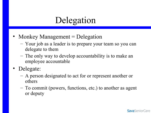 Monkey Management | PPT | Business | Business and Finance
