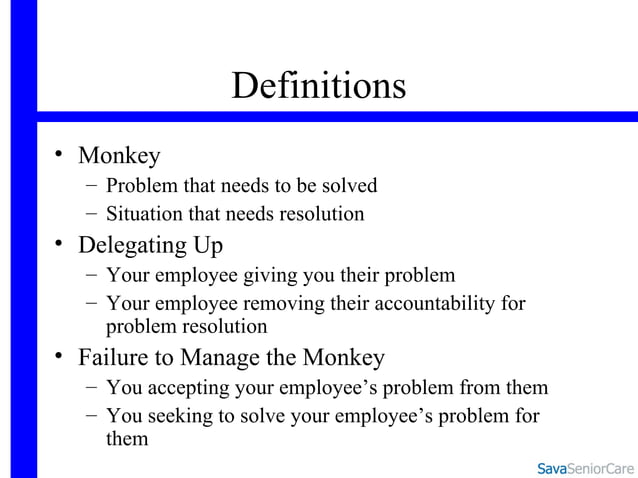 Monkey Management | PPT | Business | Business and Finance