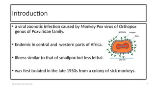 Monkey pox disease: world's new problem | PPTX