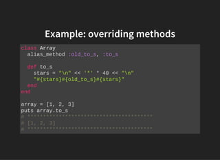 Monkey patching in Ruby | PPT