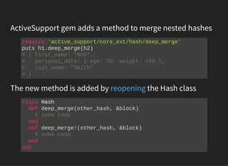 Monkey patching in Ruby | PPT
