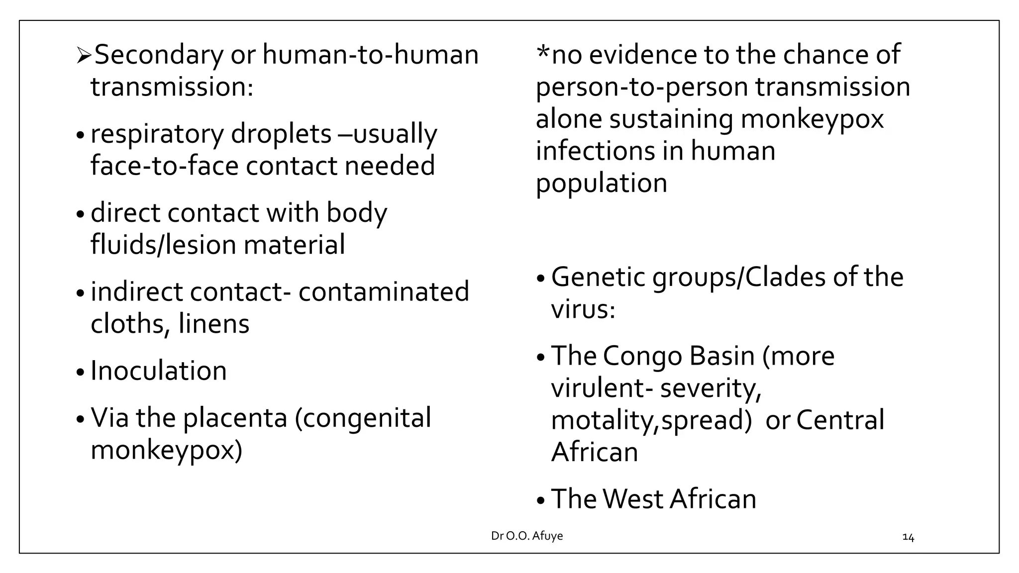 Monkeypox by Dr O.O. Afuye | PPTX