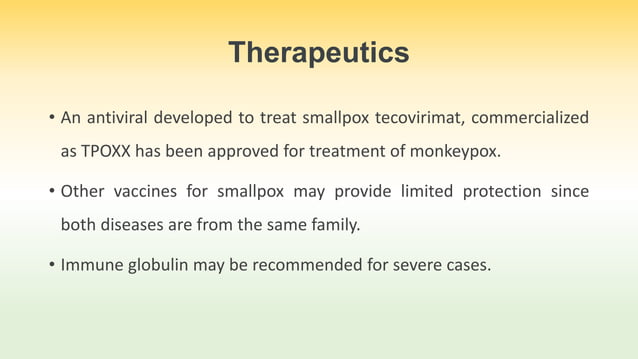 Monkeypox | PPTX | Infectious Diseases | Diseases and Conditions