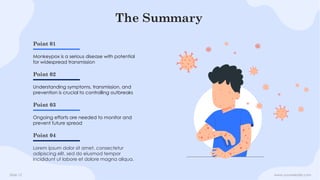 Monkeypox Disease Overview and Prevention PowerPoint Template | PPTX