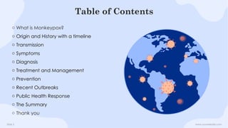 Monkeypox Disease Overview and Prevention PowerPoint Template | PPTX