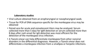 MONKEYPOX PRESENTATION .pptx | Infectious Diseases | Diseases and ...