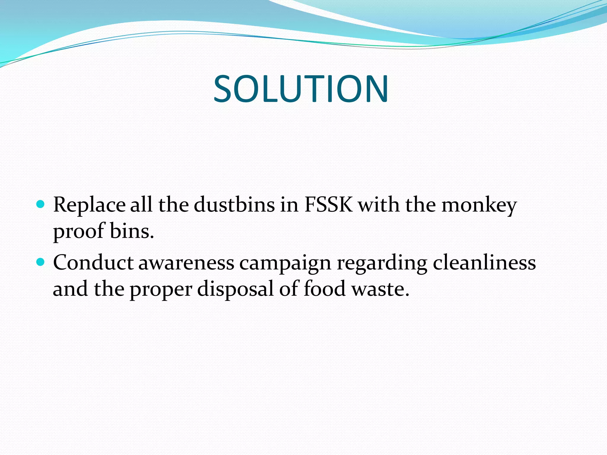 Monkey proofing rubbish bins, 2013 | PPTX