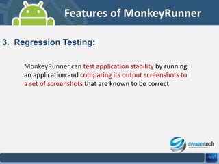 Monkey runner & Monkey testing | PPTX