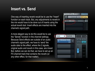 Using Reverb as a Send Effect in Cubase | PPT