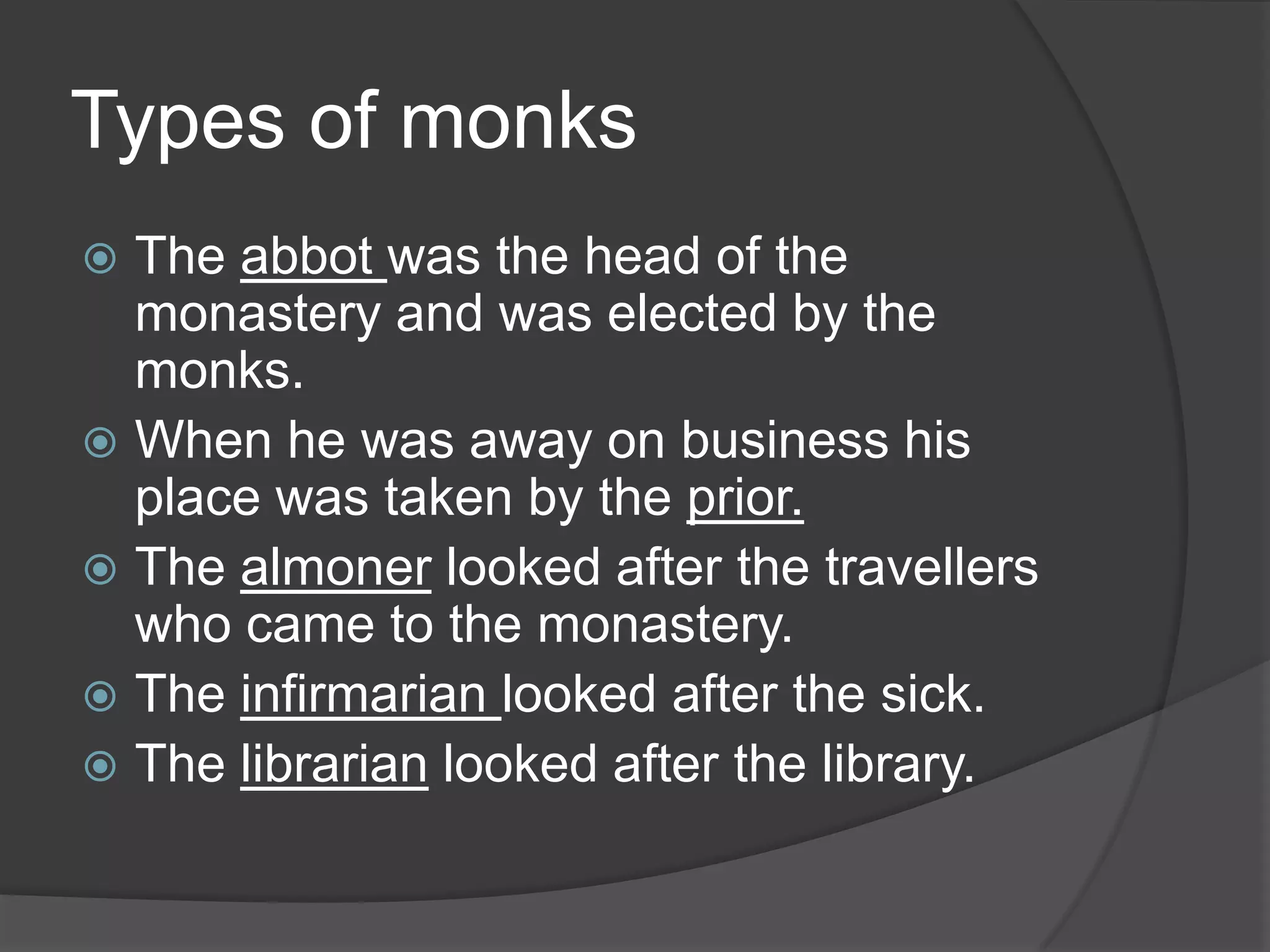 Monks in the middle ages ryan leahy | PPTX