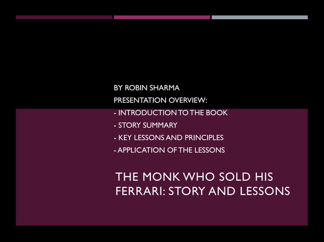 Monk_Who_Sold_His_Ferrari_Presentation.pptx | Buddhism | Religion & Spirituality