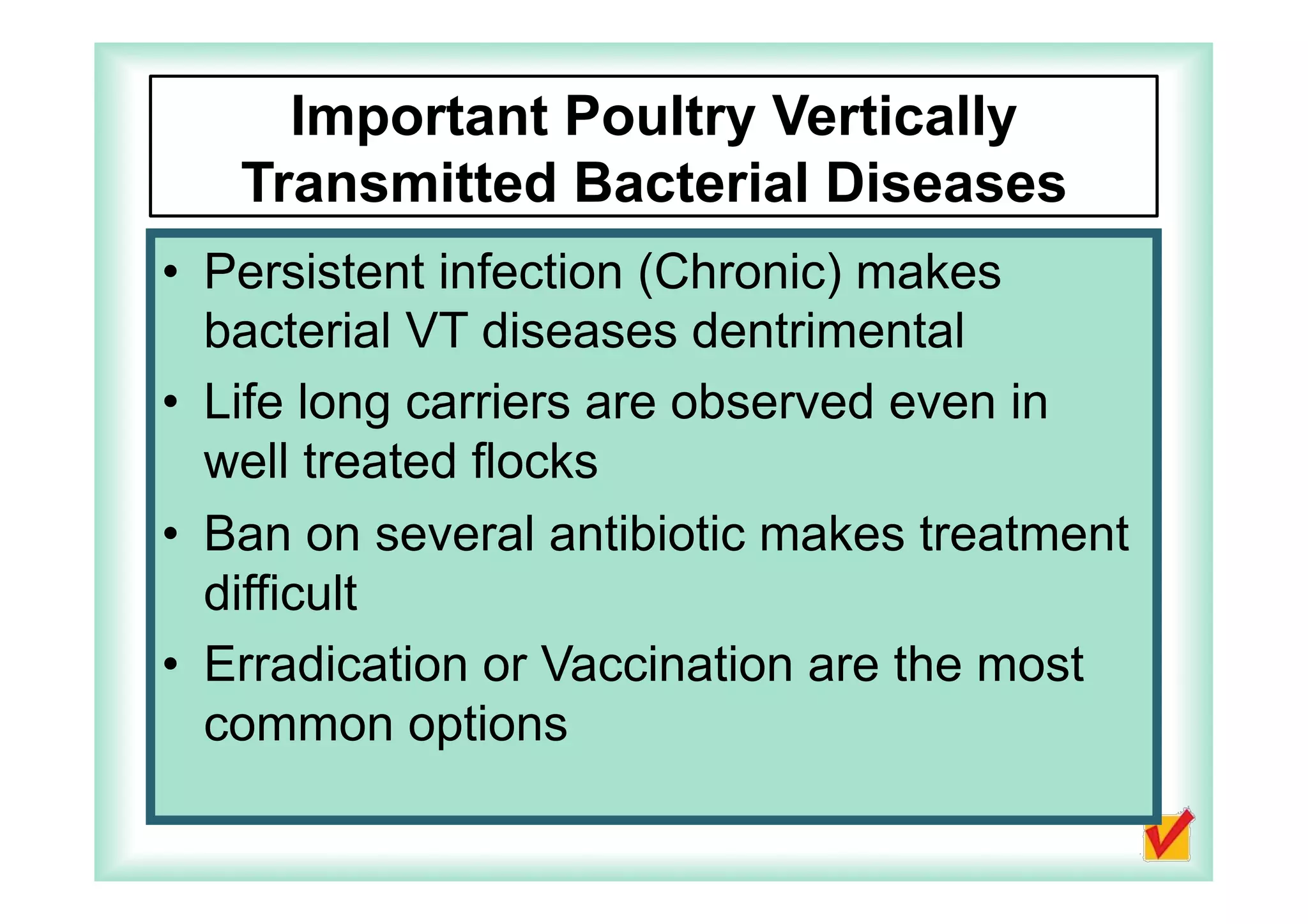 Monitor and Control of Vertically Transmitted Poultry Diseases | PDF