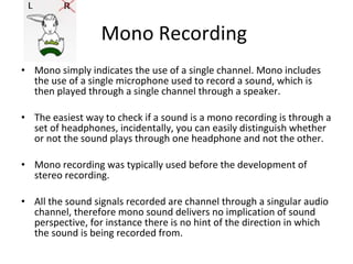 Mono and stereo | PPT
