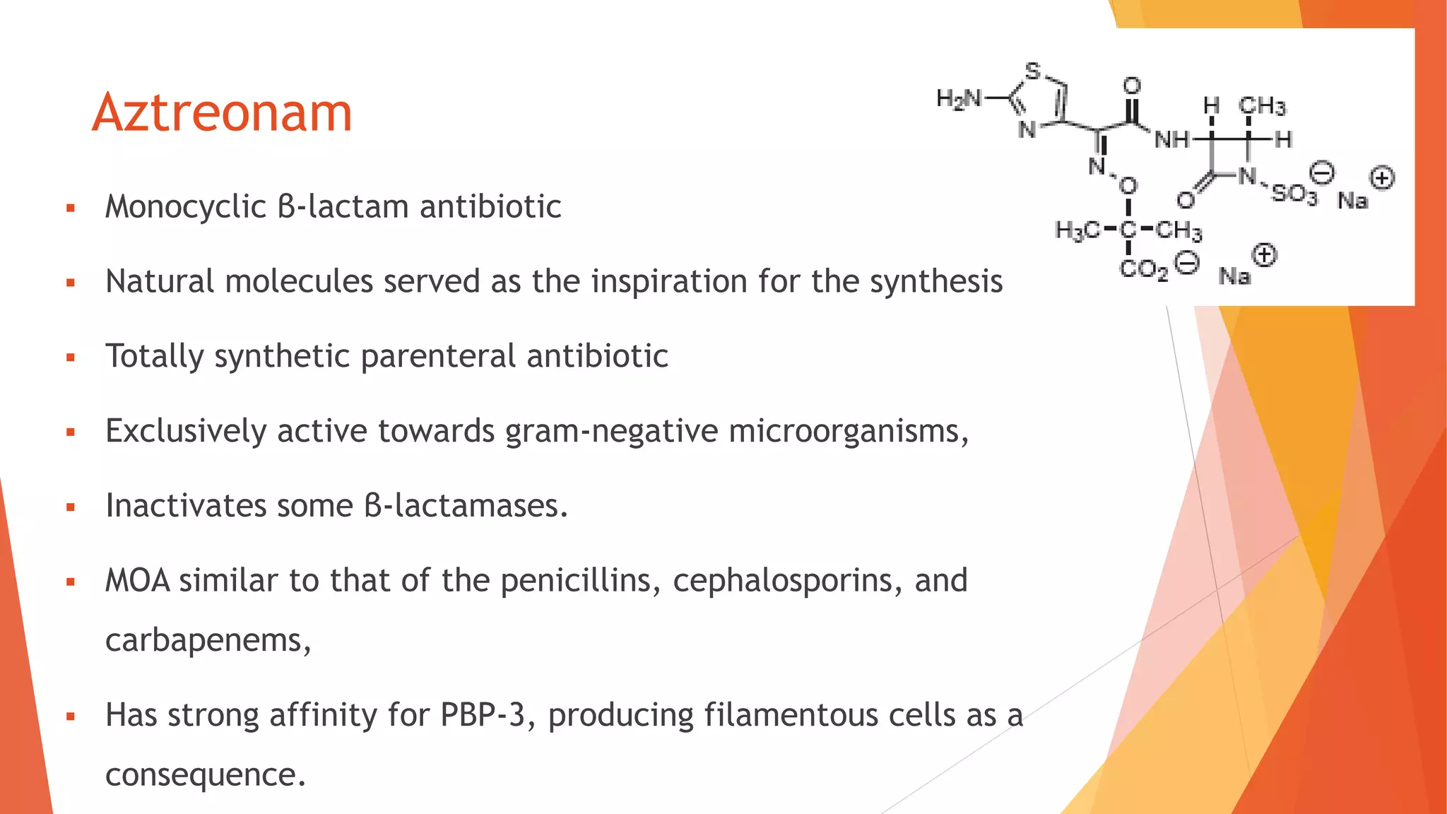 Monobactum | PPTX | Chemistry | Science