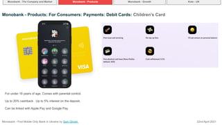 Monobank - First Mobile Only Bank in Ukraine | PDF | Credit Cards | Personal Debt