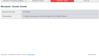 Monobank - First Mobile Only Bank in Ukraine | PDF | Credit Cards | Personal Debt