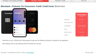 Monobank - First Mobile Only Bank in Ukraine | PDF | Credit Cards | Personal Debt