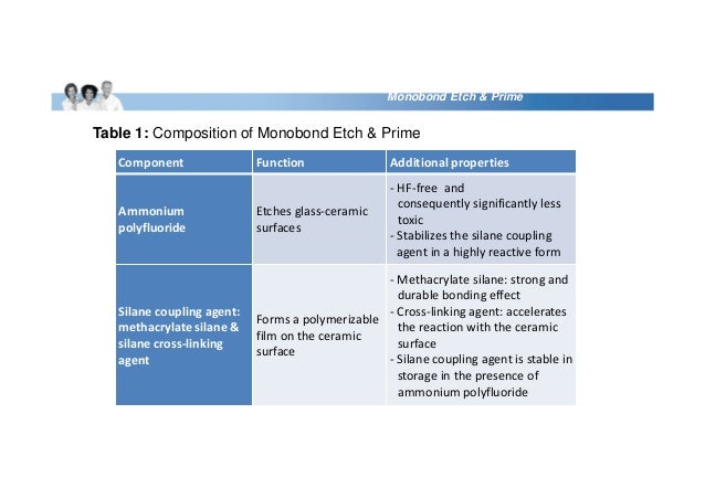 Monobond etch & prime