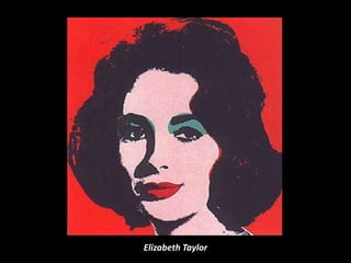 Monochromatic Pop Art Celebrity Portraits | PPTX