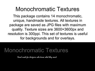Monochromatic Textures | PPT