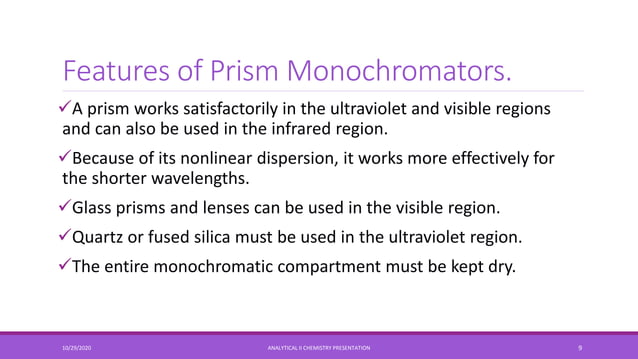 Monochromators | PPTX