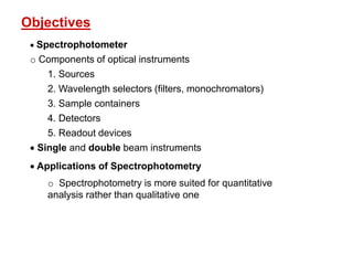 Monochromators and Spectrophotometer.ppt