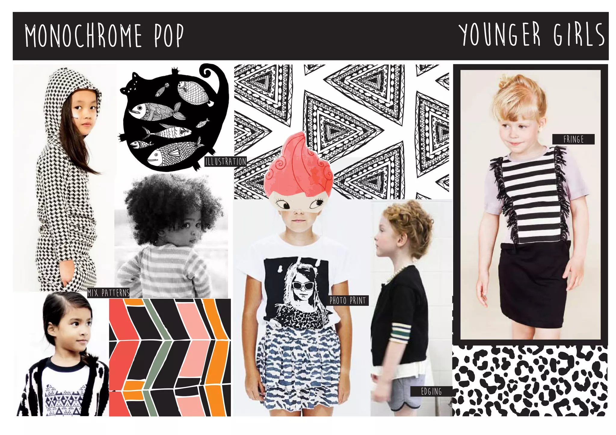 Monochrome pop mood board | PDF
