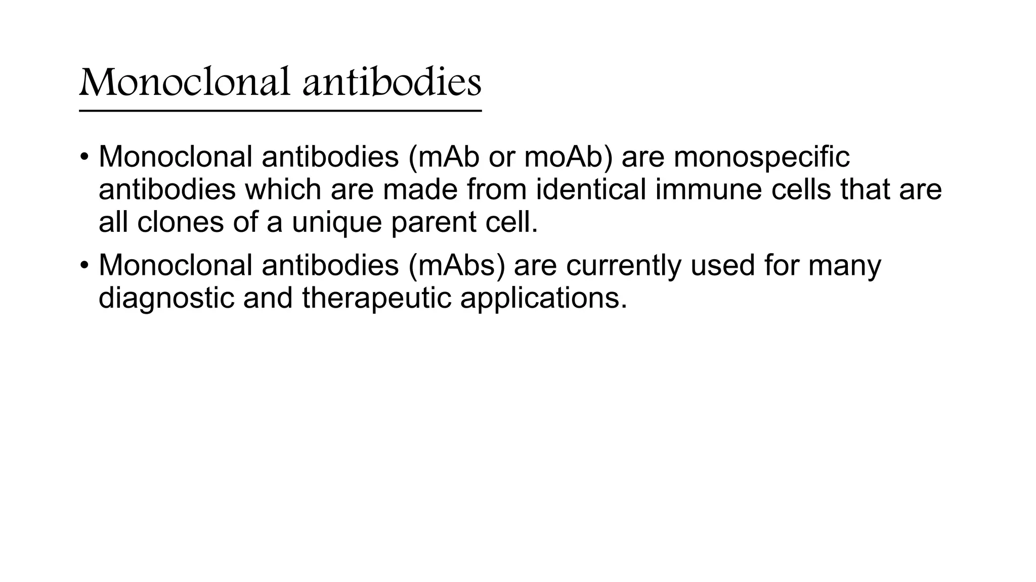 Monoclonal ab | PPT