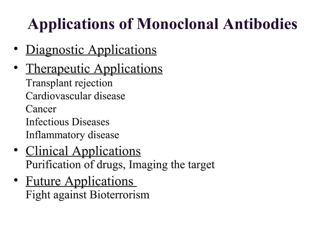 Monoclonal Antibodies Hybridoma Technique | PPT