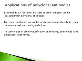 Monoclonal and polyclonal antibodies | PPTX