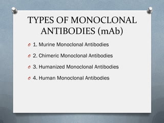 Monoclonal antibodies by Absha Basheer | PPT