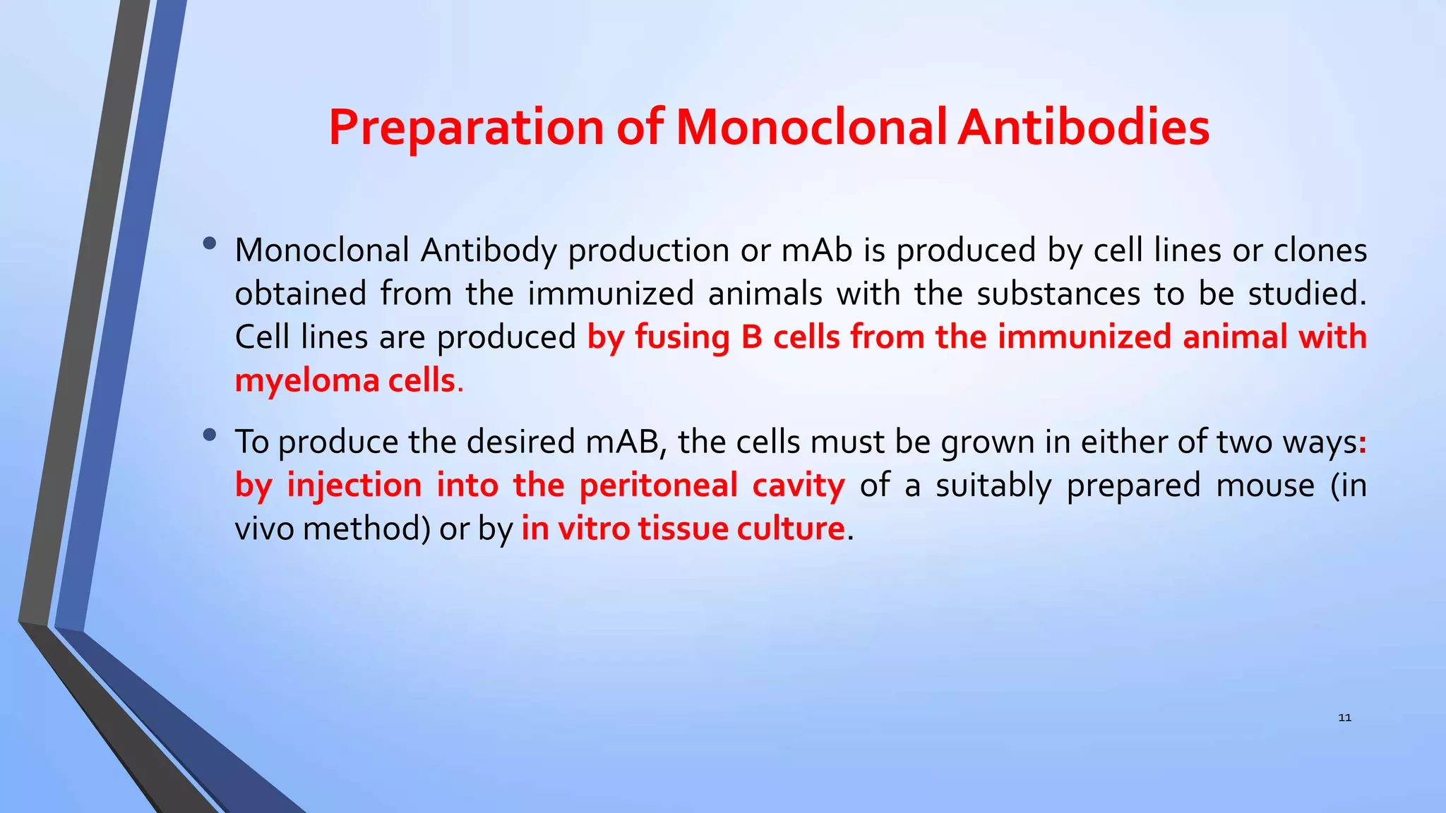Monoclonal antibodies | PPTX | Chemistry | Science