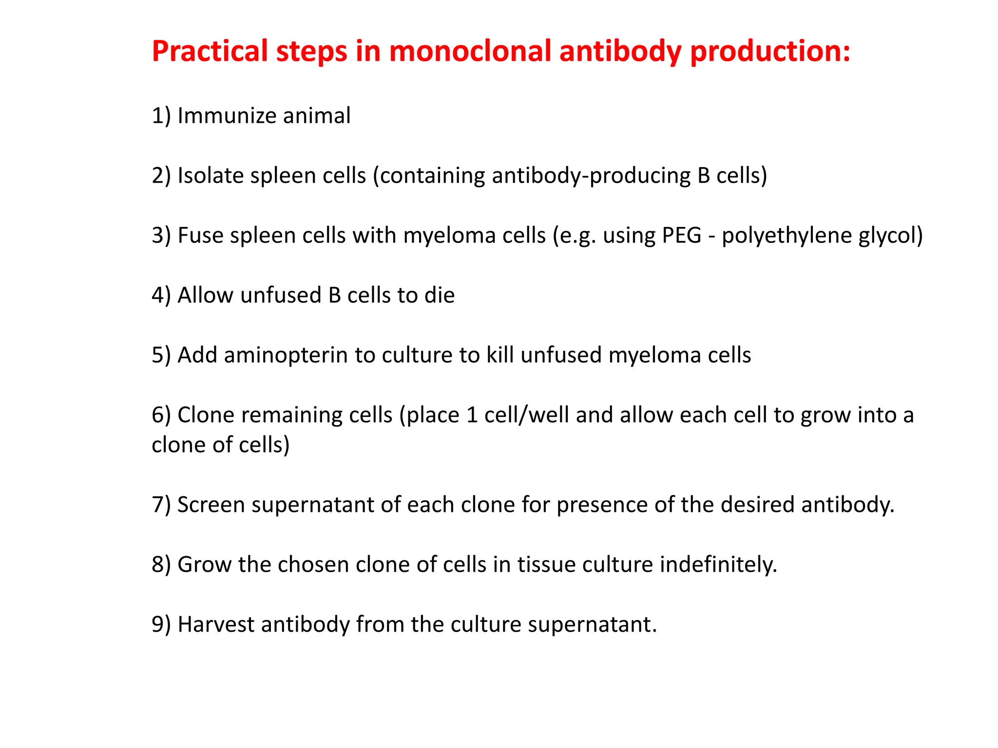 Monoclonal antibodies explanation .pptx